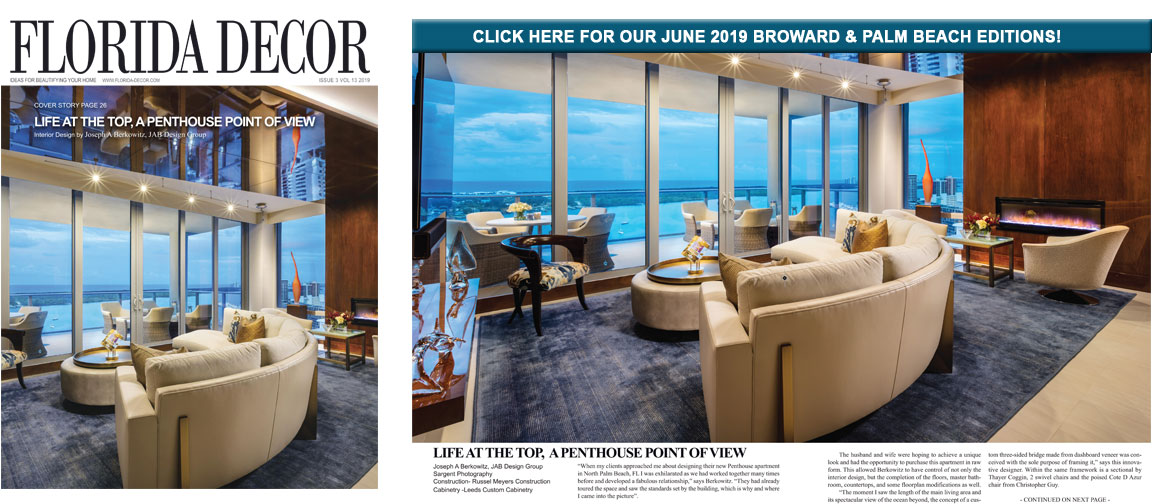 Florida Decor Magazine home page, interior design and remodeling magazine